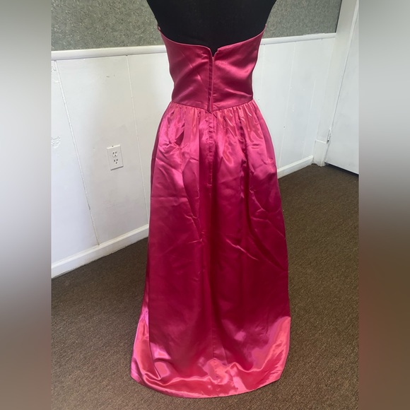 Mike Benet | Dresses | Vintage Mike Benet Satin 95s 1960s Hot Pink Prom ...